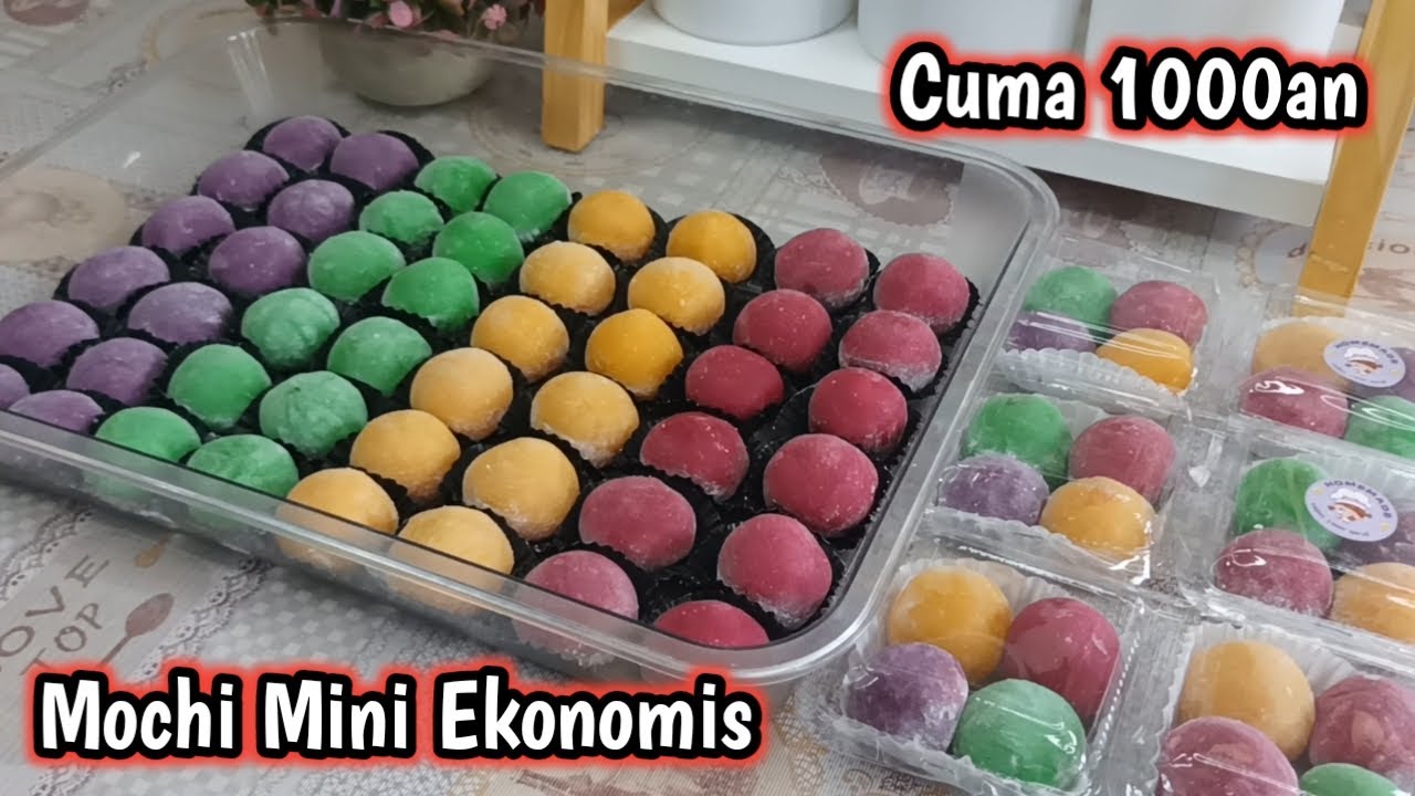 MOCHI MINI VIRAL|| MODAL 500gr TEPUNG JADI BANYAK BANGET, LANGSUNG ...