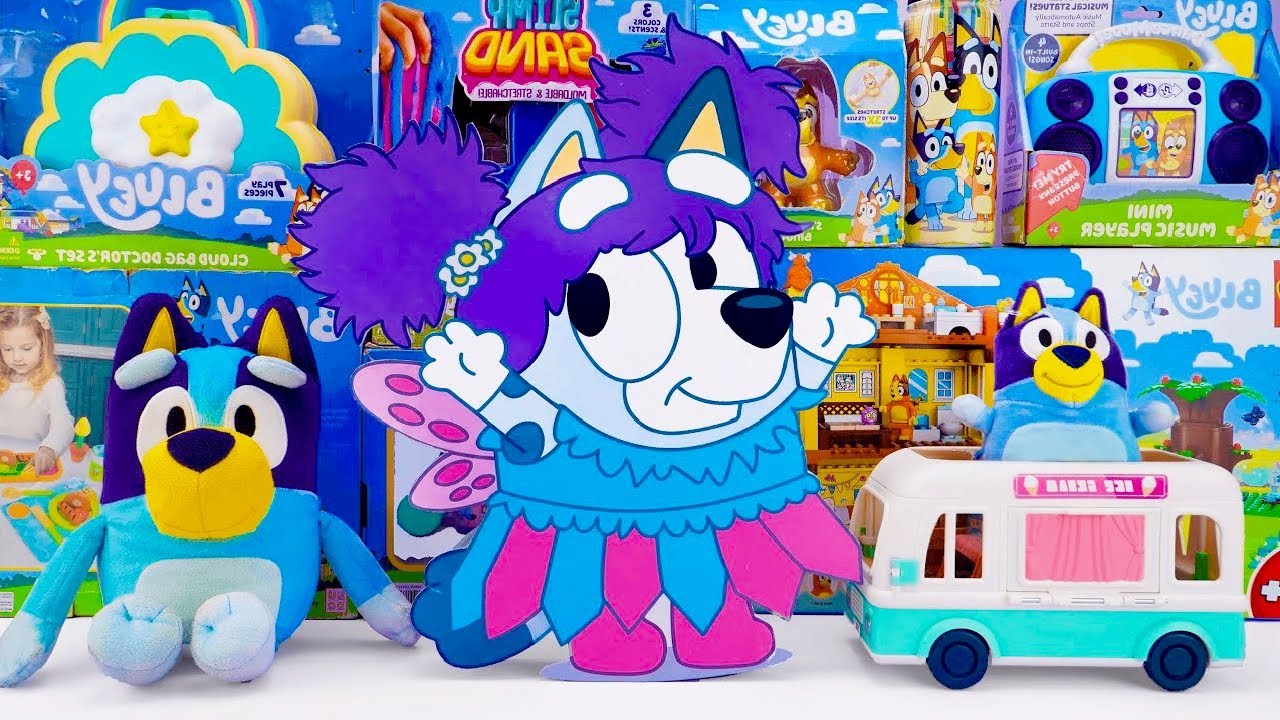 Unboxing Bluey Toys Collection Review 💙 Mystery Cute Muffin Box & Bluey ...