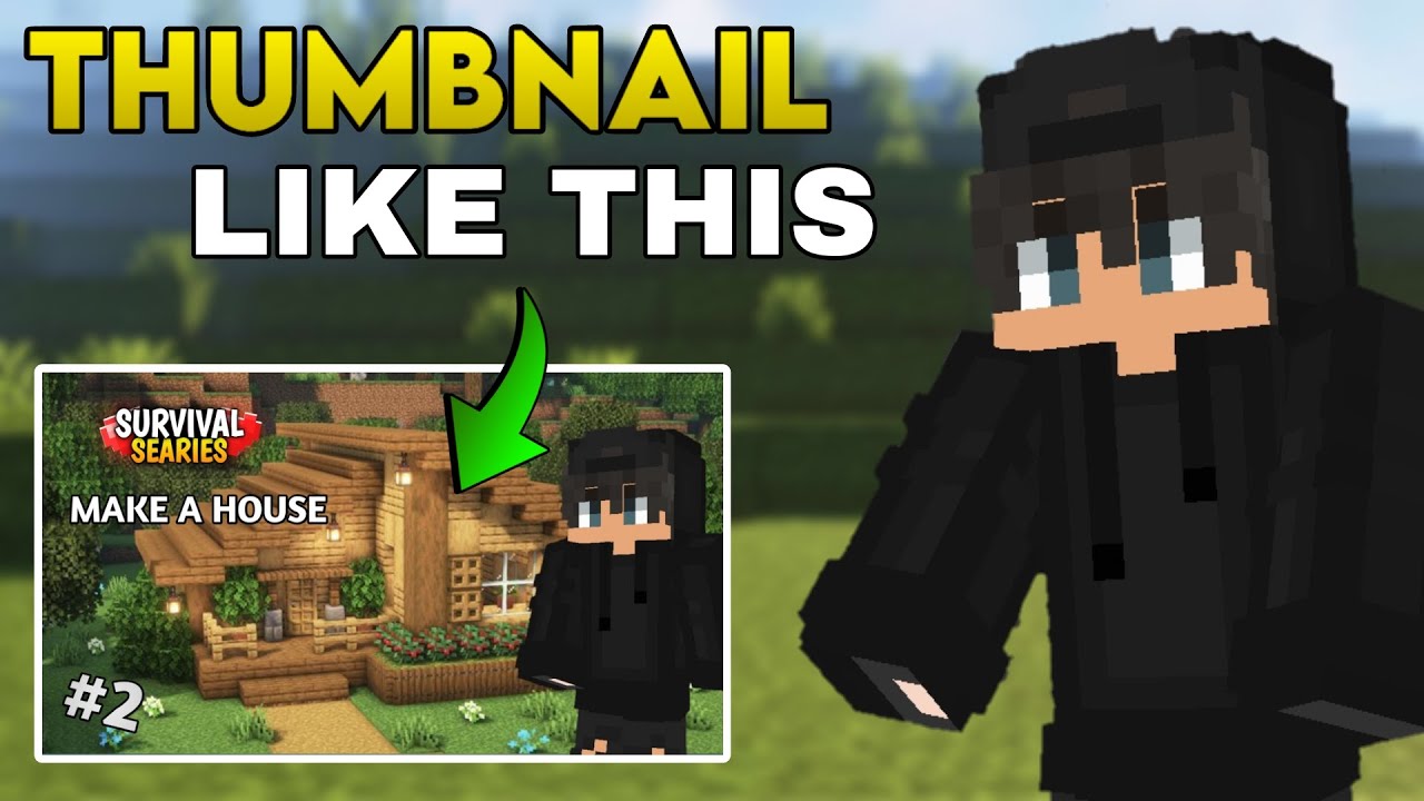 how to make minecraft thumbnail on (Don't Miss😀 ) || - YouTube