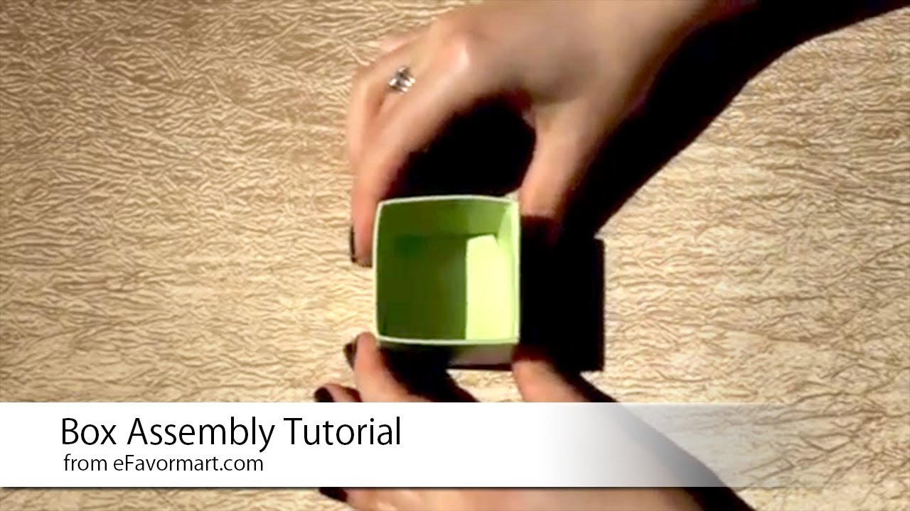 2x2 Box Assembly | How To Setup Tutorial | eFavorMart.com - YouTube