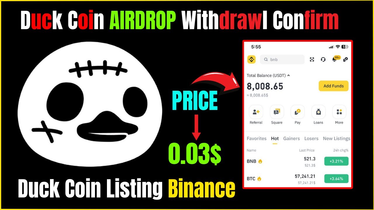 Duck Coin Airdrop & Listing Date | Duck Coin Withdrawl Confirm | Duck ...