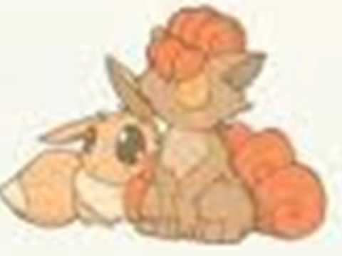 eevee and vulpix - YouTube