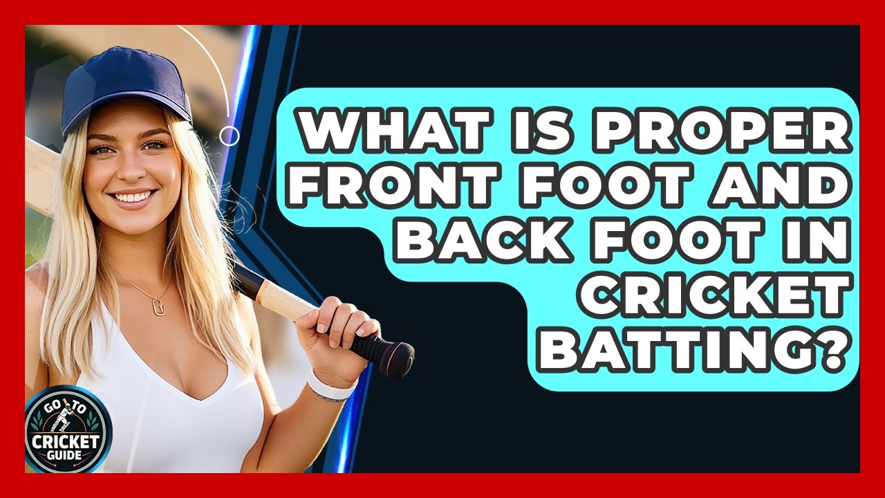What Is Proper Front Foot And Back Foot In Cricket Batting? - Go-To ...