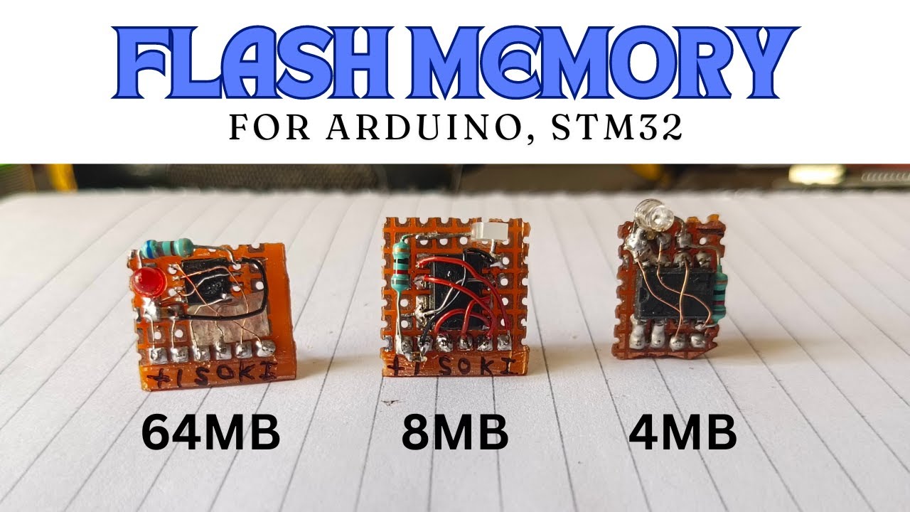 DIY Custom SPI Flash Memory 64 MB, 4 MB and 8 MB - YouTube