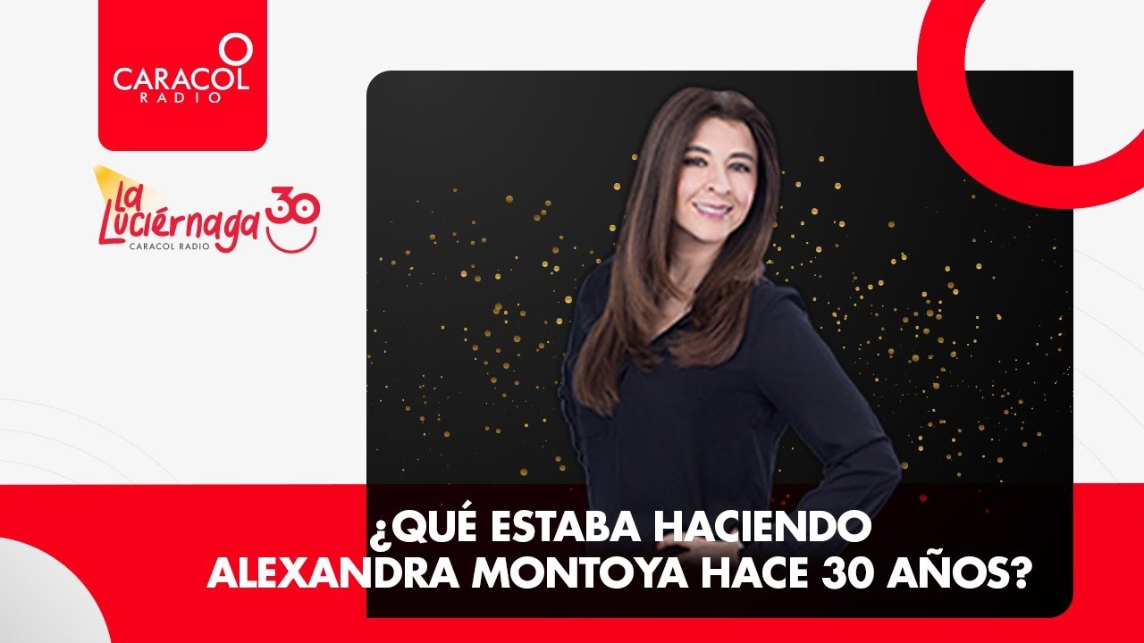 Esto hacía Alexandra Montoya hace 30 años. Nota: ¡Ya era legendaria ...