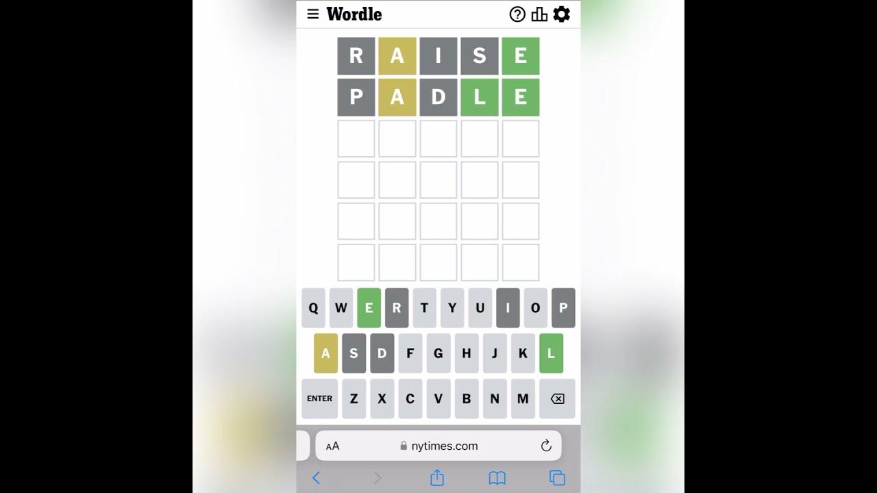 Wordle 3 #wordle - YouTube