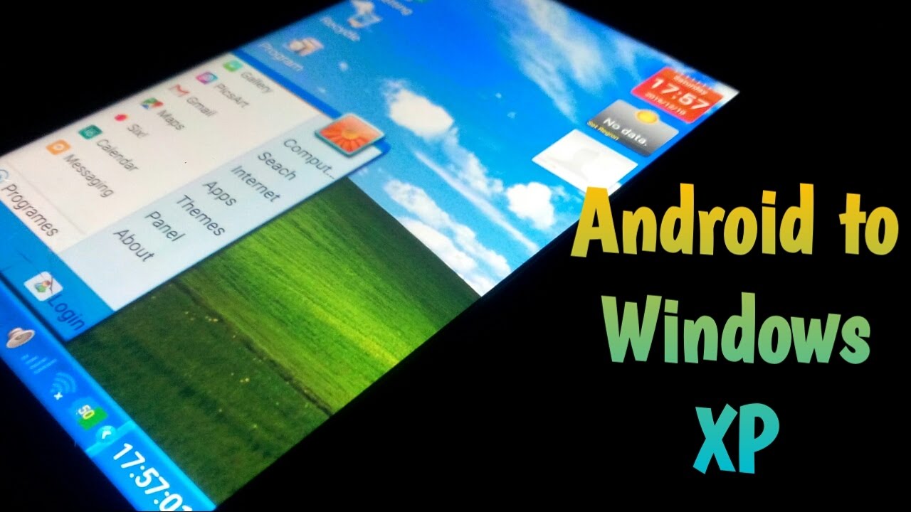 How to Make Android look like WINDOWS XP,WIN 7 ,or VISTA - YouTube