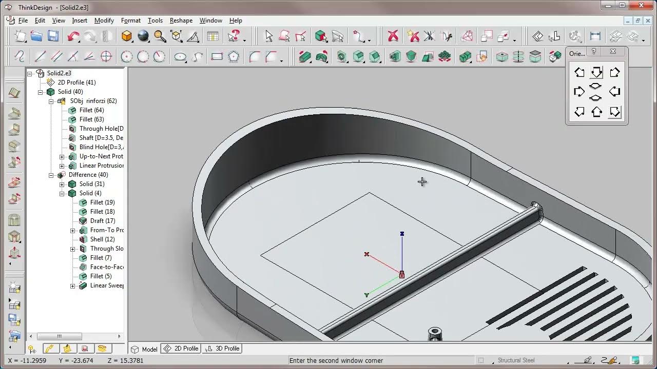 ThinkDesign - Solid Modelling, Part 6 - (27) - YouTube