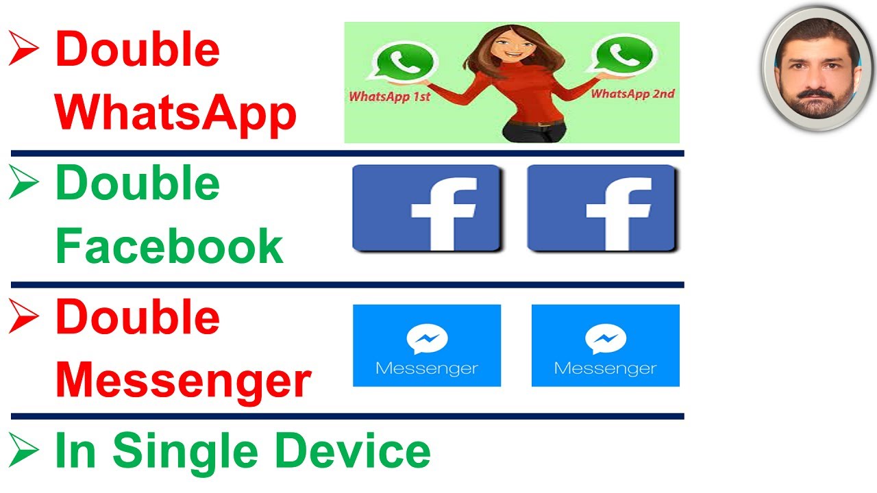 Double WhatsApp Double Facebook Double Messenger & Single Device - YouTube