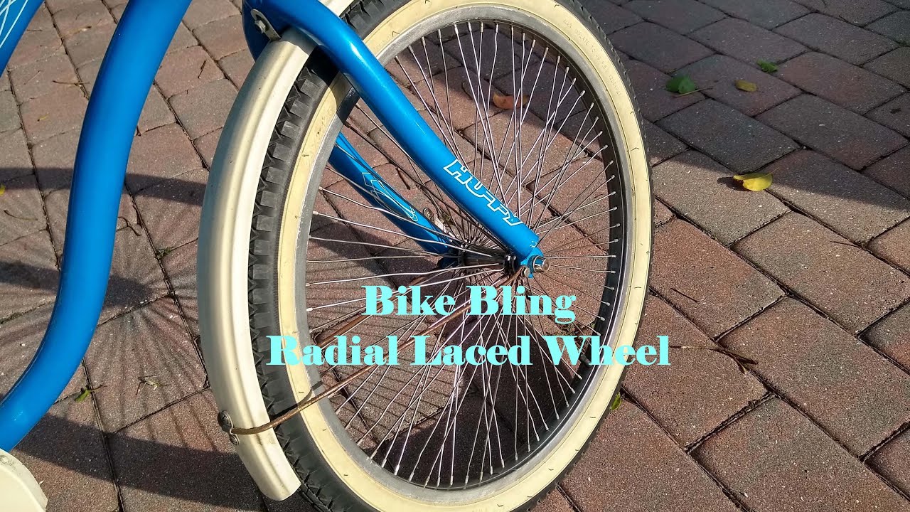 Bike Bling! Radial Laced Wheel from Scrap Materials - YouTube