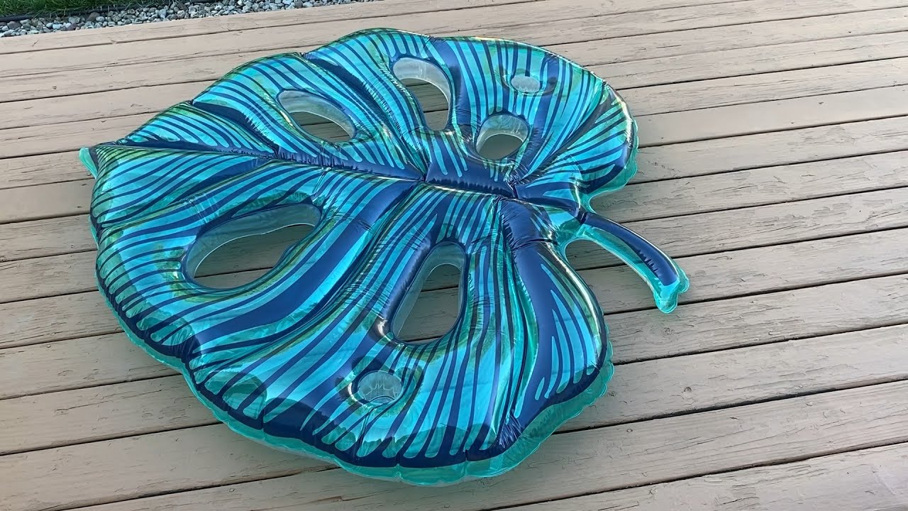 Sun Squad Giant Tropical Palm Leaf Inflation - YouTube