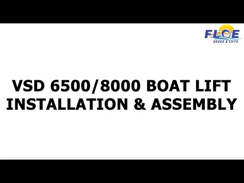 FLOE VSD 6500 & 8000 Boat Lift Installation | Step-by-Step Setup - YouTube