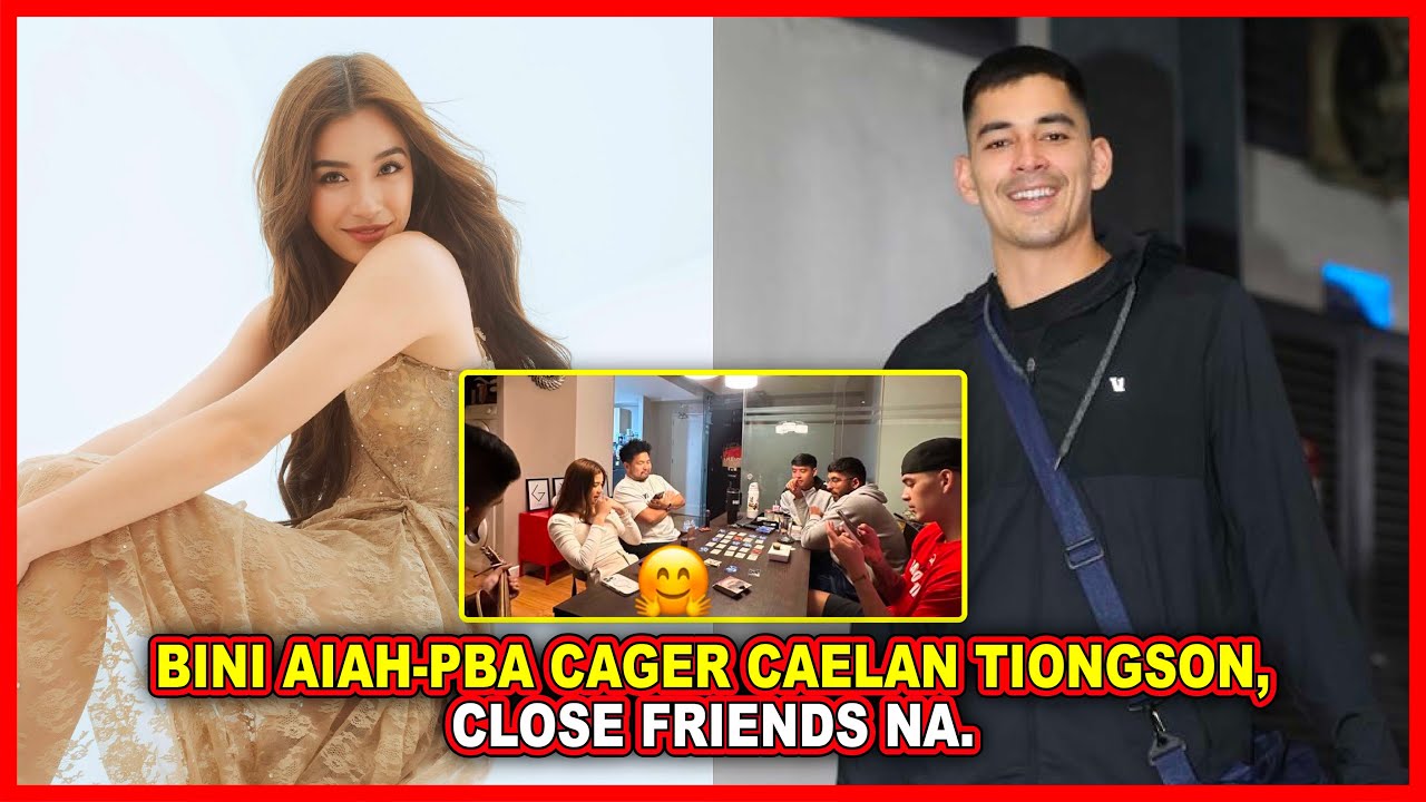 (991) BINI Aiah-PBA cager Caelan Tiongson, close friends na? - YouTube