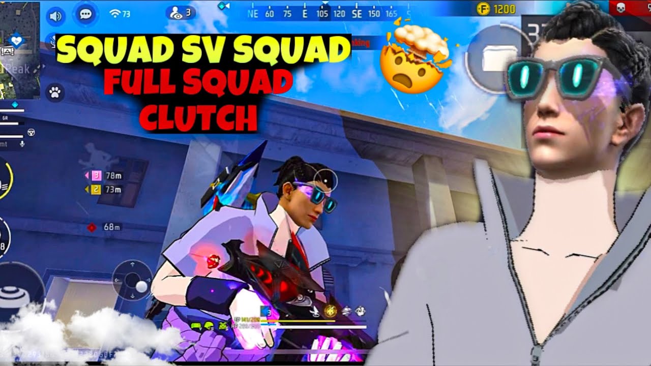 BR RANK SQUAD SV SQUAD FULL GAMEPLAY 🤯 11 Kills 🔥FreeFire Max🔥 IPhone ...