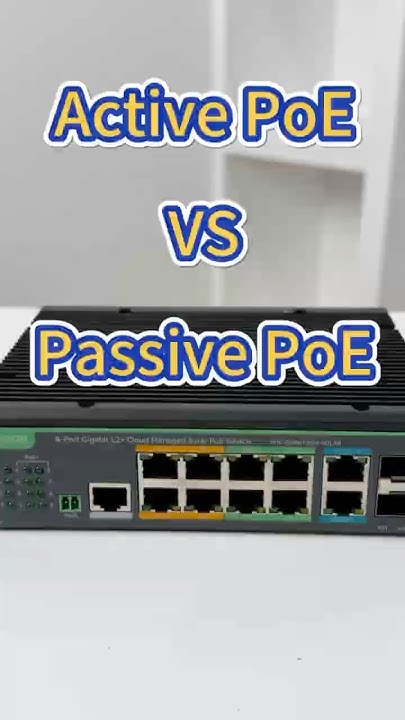 Active vs Passive PoE Explained So Easy! - YouTube