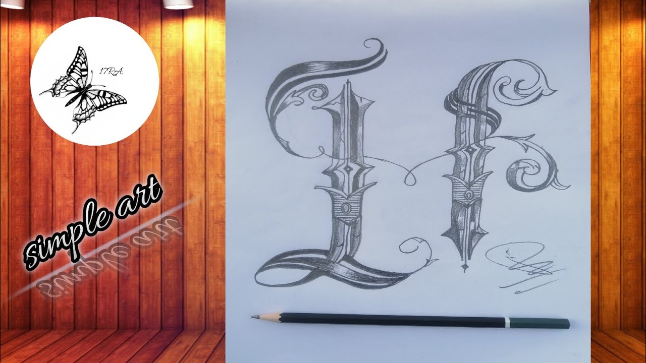 Fancy letter idea of "H"🐎||step by step|| - YouTube