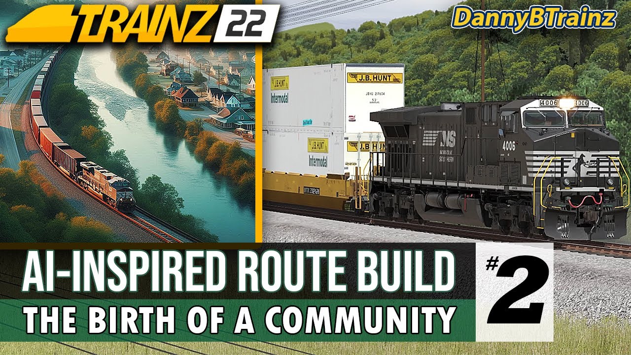 I Used AI To Help Me Build a New Route in Trainz 22! (Episode 2) | DannyBTrainz - Small Town ...