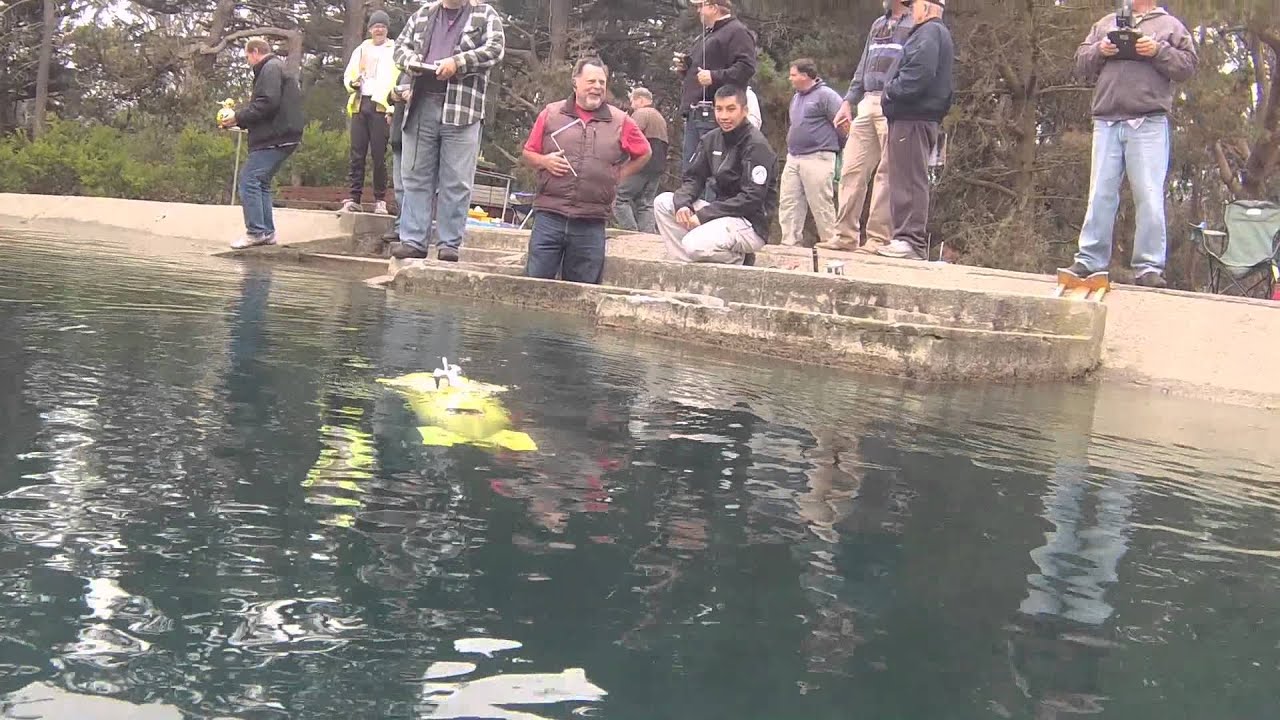 Subs at the casting pond - YouTube