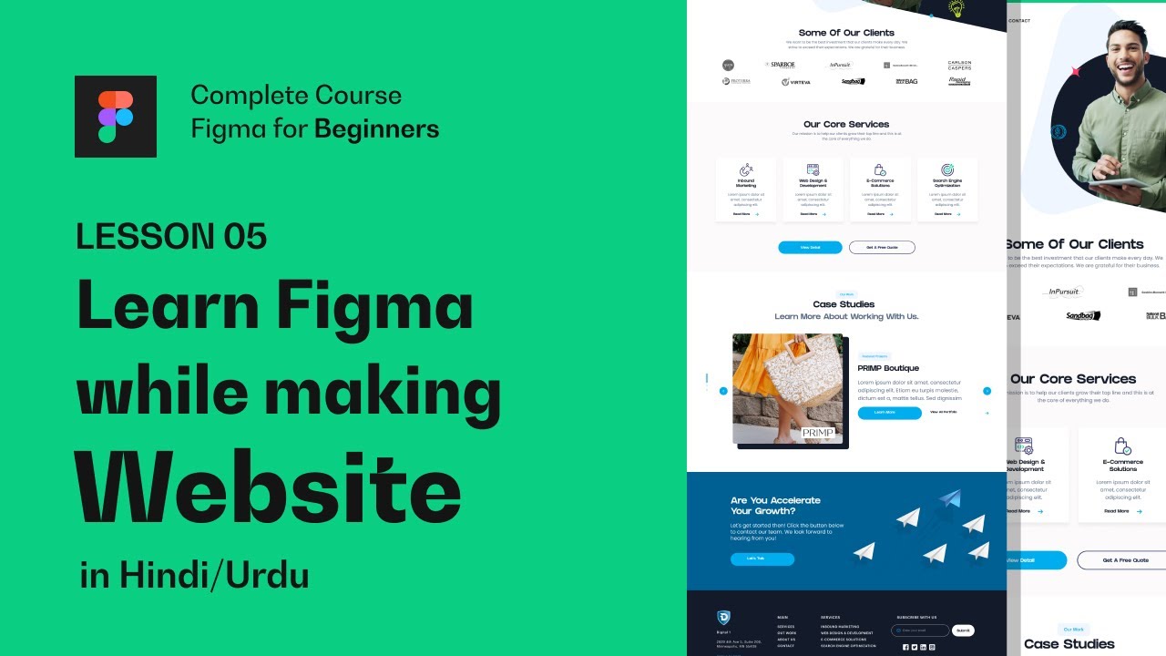 Lesson 05 - Learn Figma While designing the website, Figma for ...