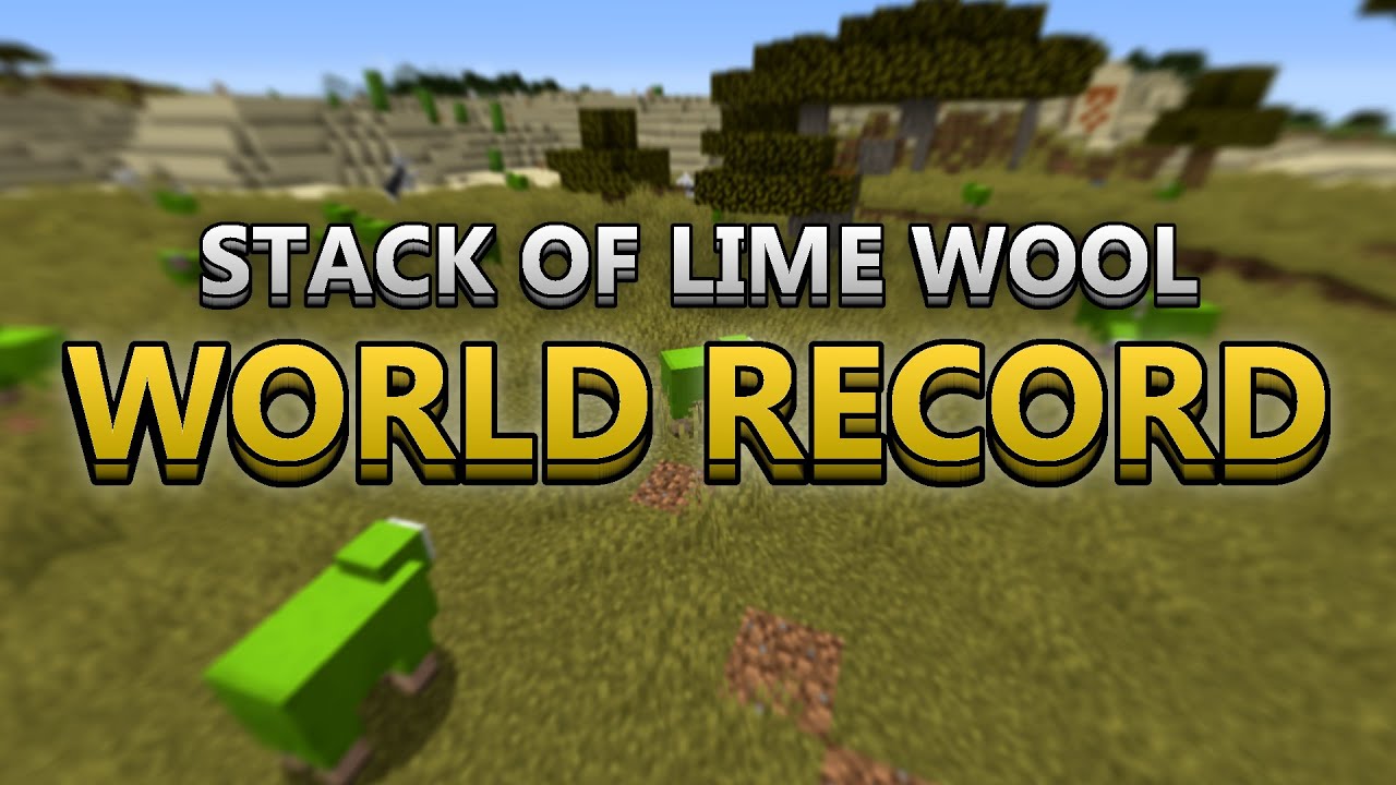 STACK OF LIME WOOL WORLD RECORD 3:42 - YouTube