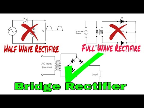 Why mostly use Bridge Rectifier in power supply - YouTube