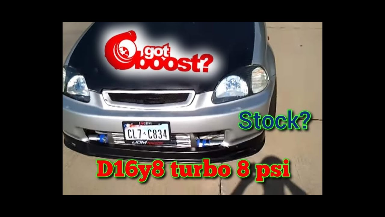 stock single cam vtec turbo untuned - YouTube