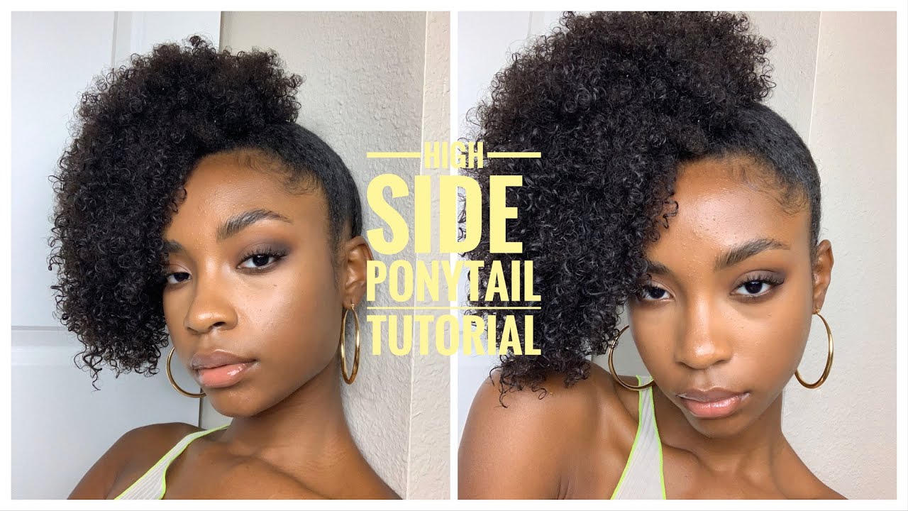 Easy High Side Ponytail Tutorial - YouTube