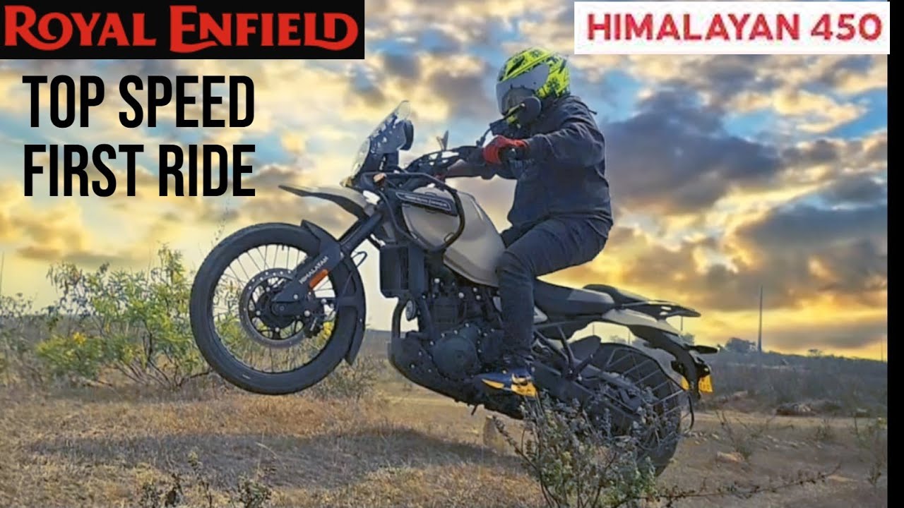 Royal Enfield Himalayan 450 Top Speed First Ride Review | On Road, Off ...