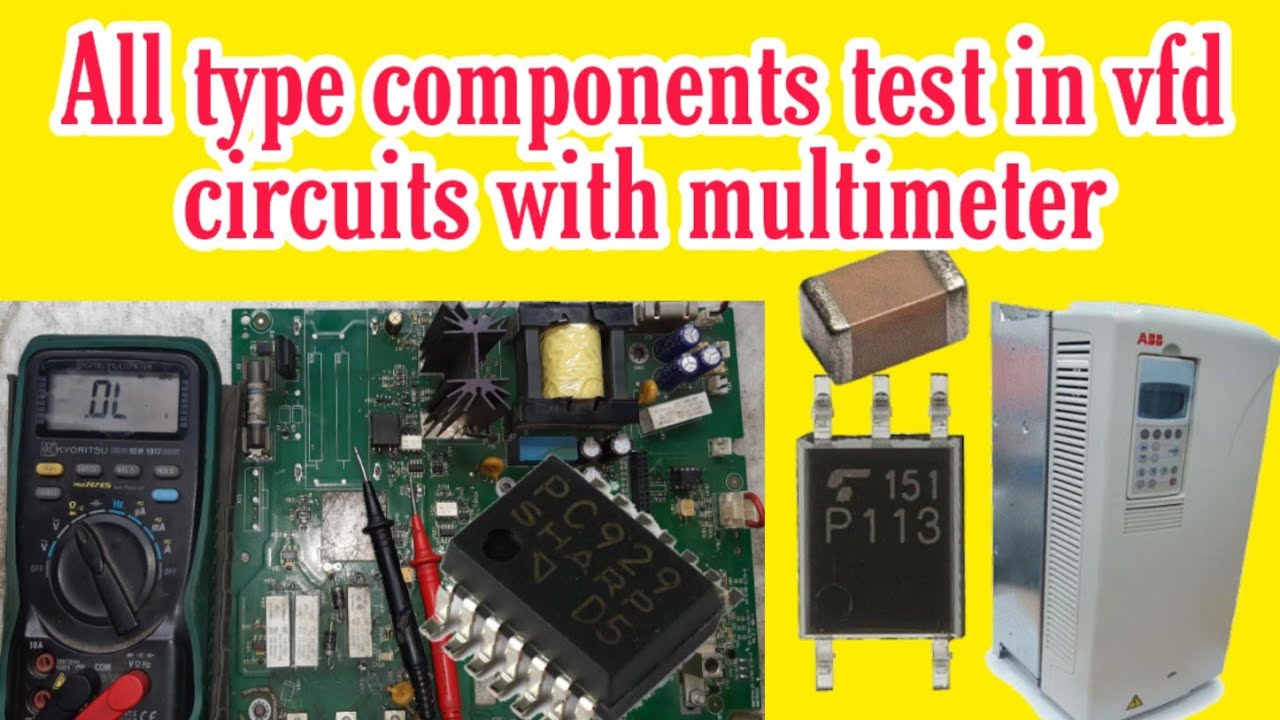 vfd all type componets test in circuits with multimeter | vfd repairing ...