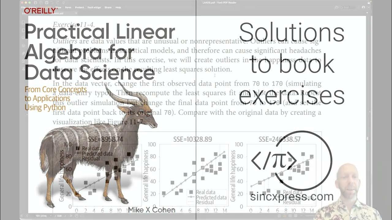 Linear algebra for data science, chapter 11 exercise 4 (impact of ...