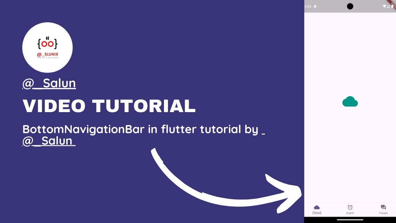 Bottom Navigation Bar and Page Selector in flutter tutorial by @_Salun ...