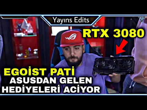 EGOİST PATİ ASUS DAN GELEN HEDİYELERİ ACİYOR RTX 3080 VAR.