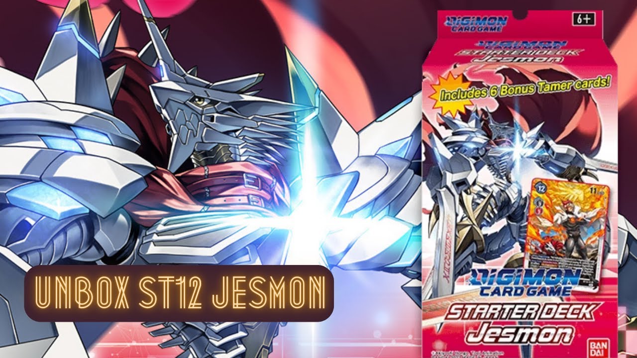 [Digimon] Unbox Starter Deck | JESMON | ST-12 | DIGIMON CARD GAME - YouTube