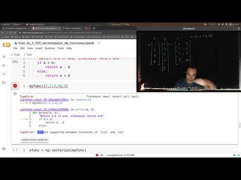AvanzadaII 210525 vectorización de funciones python - YouTube