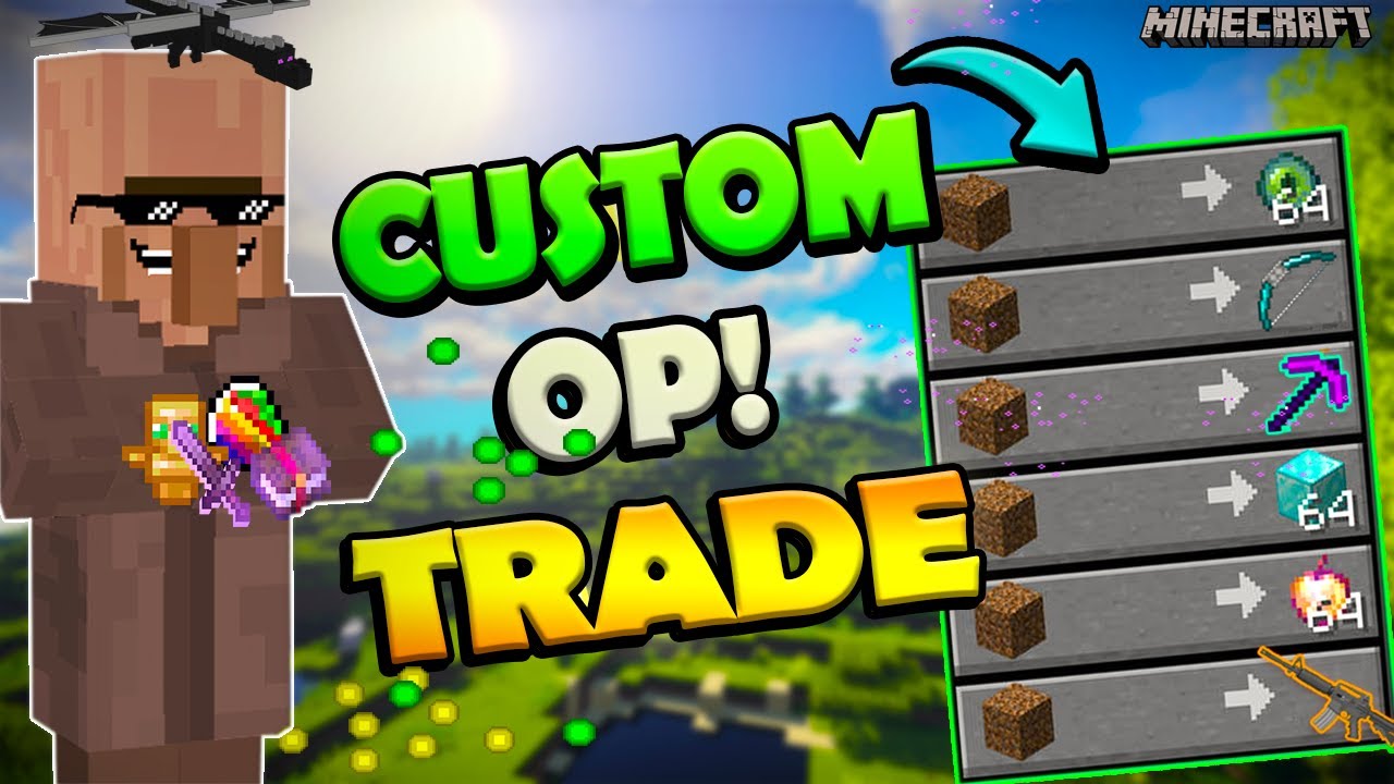 Minecraft op villagers gives op loot | MrEpic || Minecraft mods - YouTube