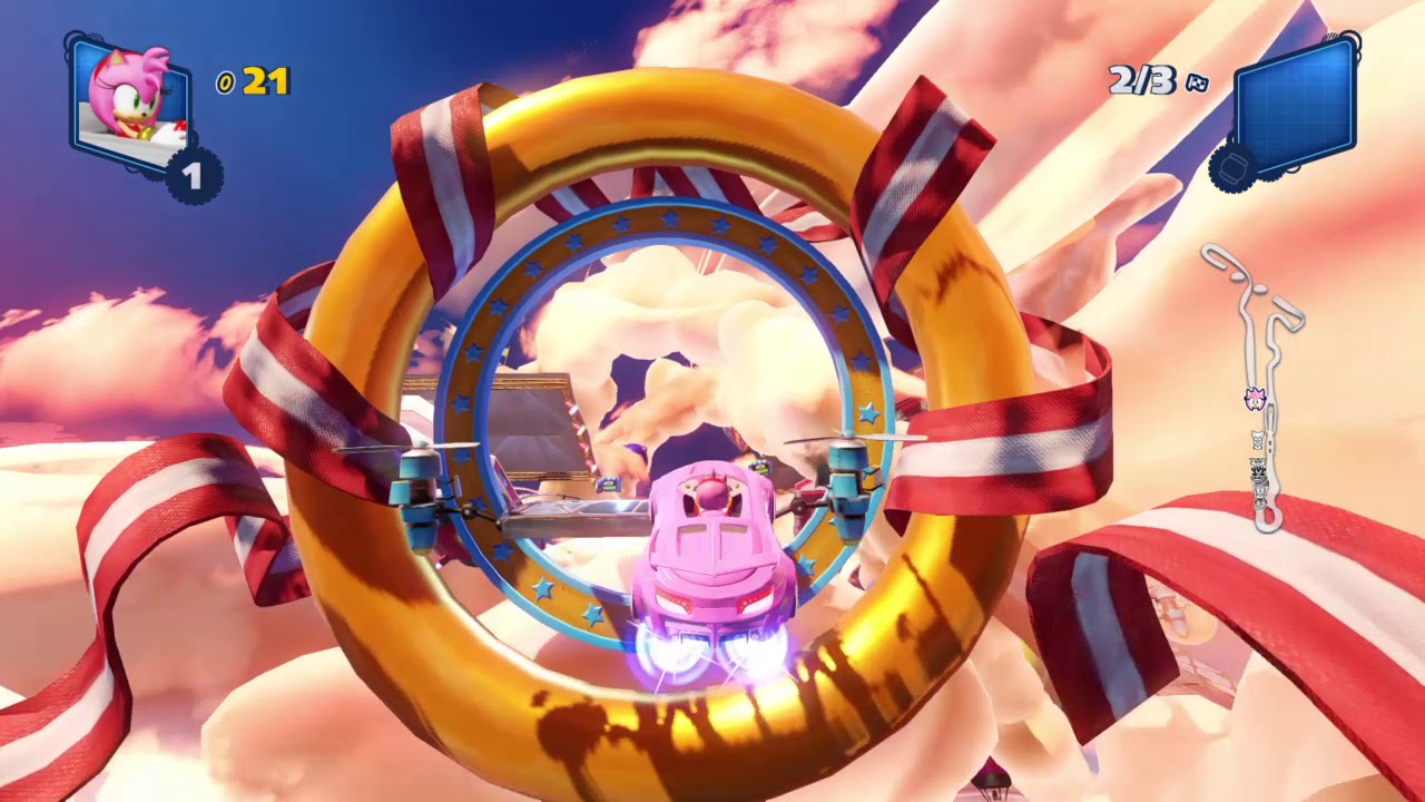 Team Sonic Racing Sky Road Amy Rose - YouTube