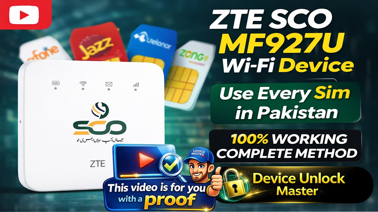 How To Unlock SCO Device MF927U #kashmir-network #kashmirwifi evo #sco ...