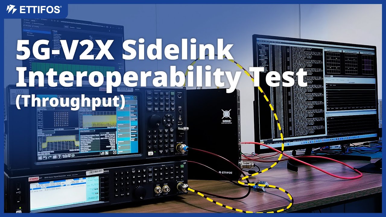 Ettifos 5G-V2X Solution Interoperability Test with Keysight N5182B MXG ...
