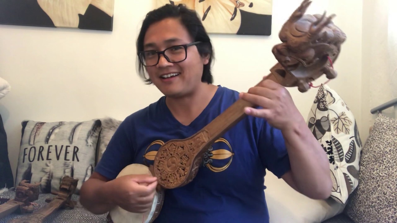 Himalayan guitar dramyin ( tungna) tradition instrument P3 - YouTube