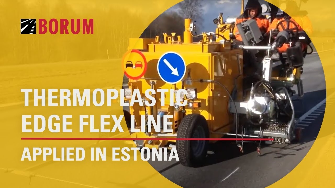 THERMOPLASTIC EDGE FLEX LINE applied in Estonia - YouTube