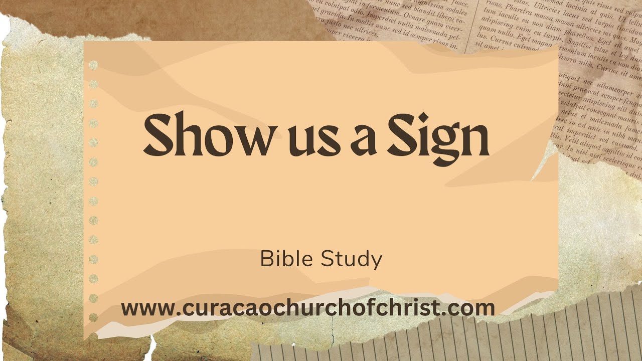 Show us a Sign - YouTube