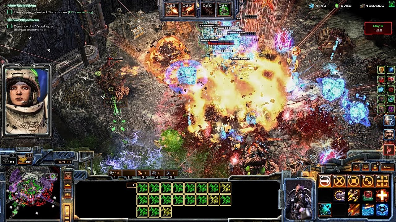 SC2 Super Commander Co-Op Dead of Night Rory Swann Custom Mutation Solo ...