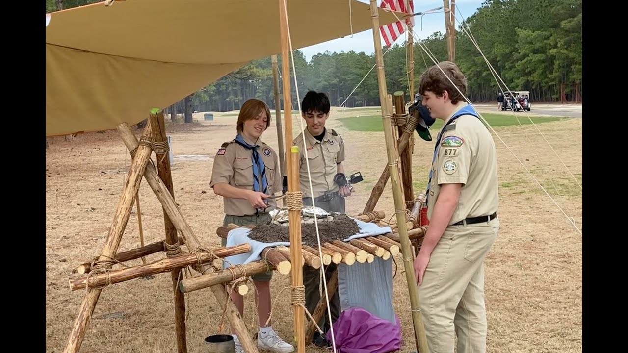 Scouts Build a Chippewa Kitchen and Cook "Monkey Bread" to Promote ...