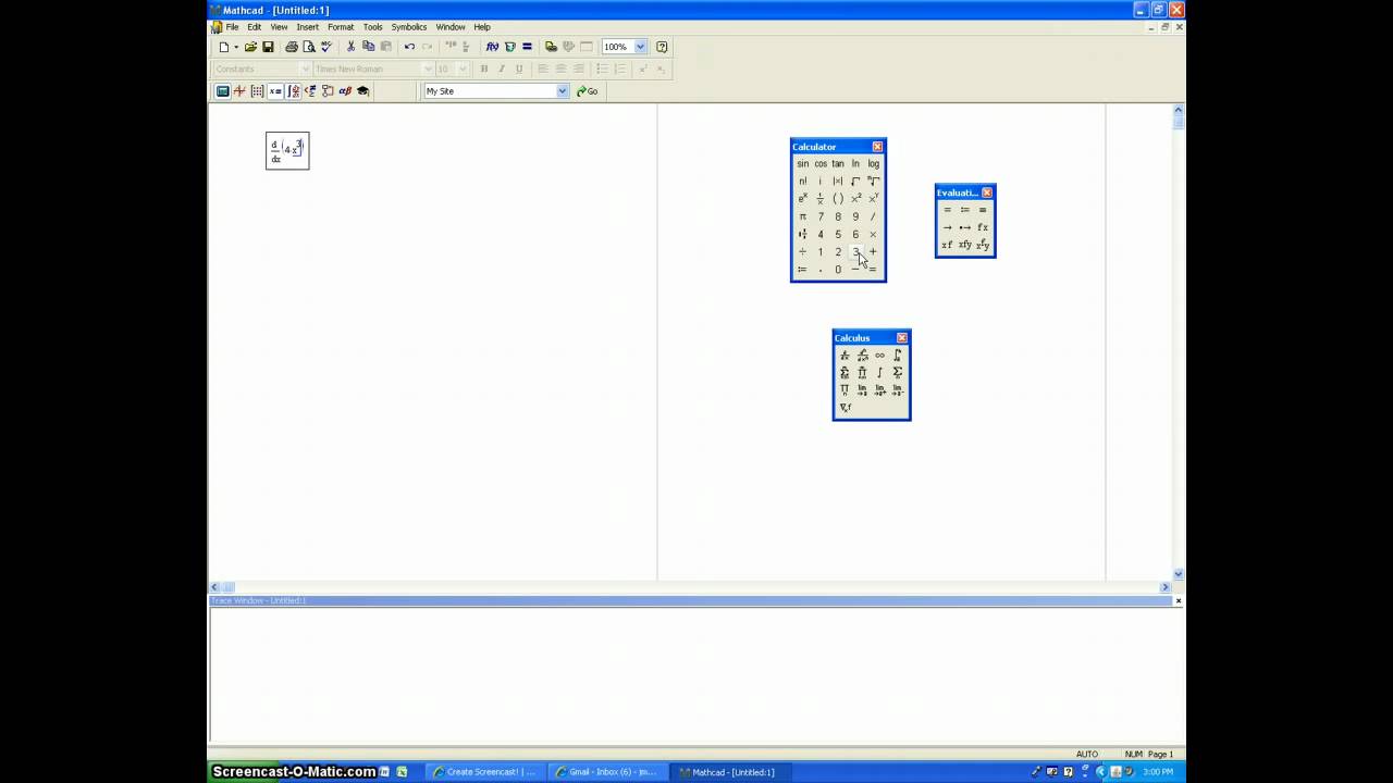Math Cad Tutorial - YouTube