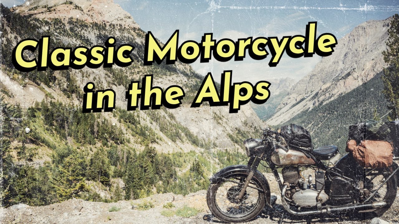 On a Classic Motorcycle from the 50s through the French Alps | Puch 250 ...