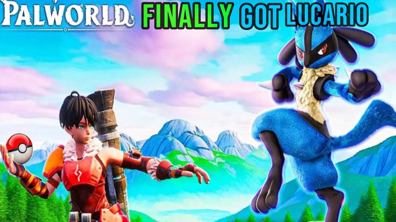 FINALLY CAUGHT LUCARIO |LUCARIO MOD PALWORLD MODS |PALWORLD - YouTube