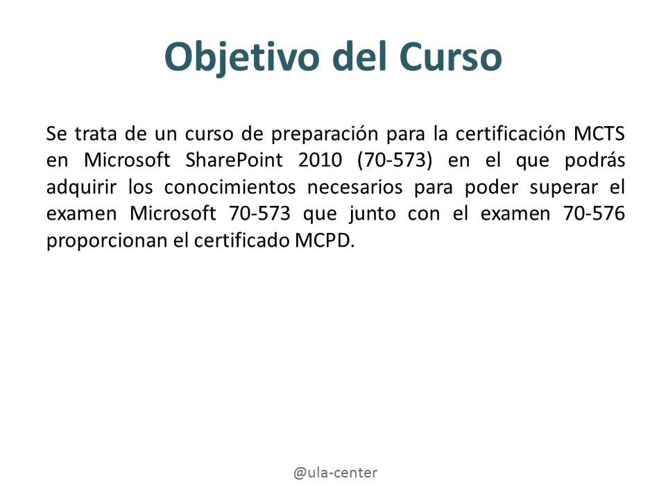 Curso SharePoint 2010 Application Development – Certificación MCTS | Aula-Center - YouTube