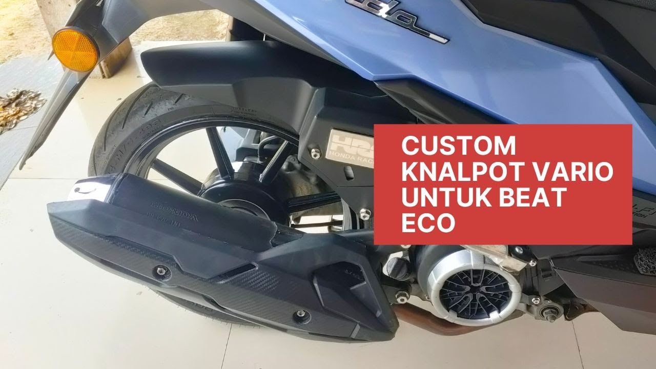 CUSTOM KNALPOT VARIO UNTUK BEAT ECO - YouTube