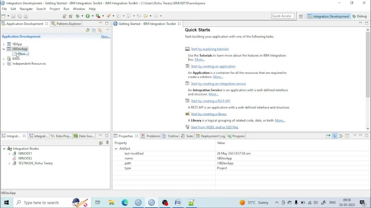 IIB toolkit Overview, Creating Application & msgflow | IBM Integration Bus #ibm #ace #iib - YouTube