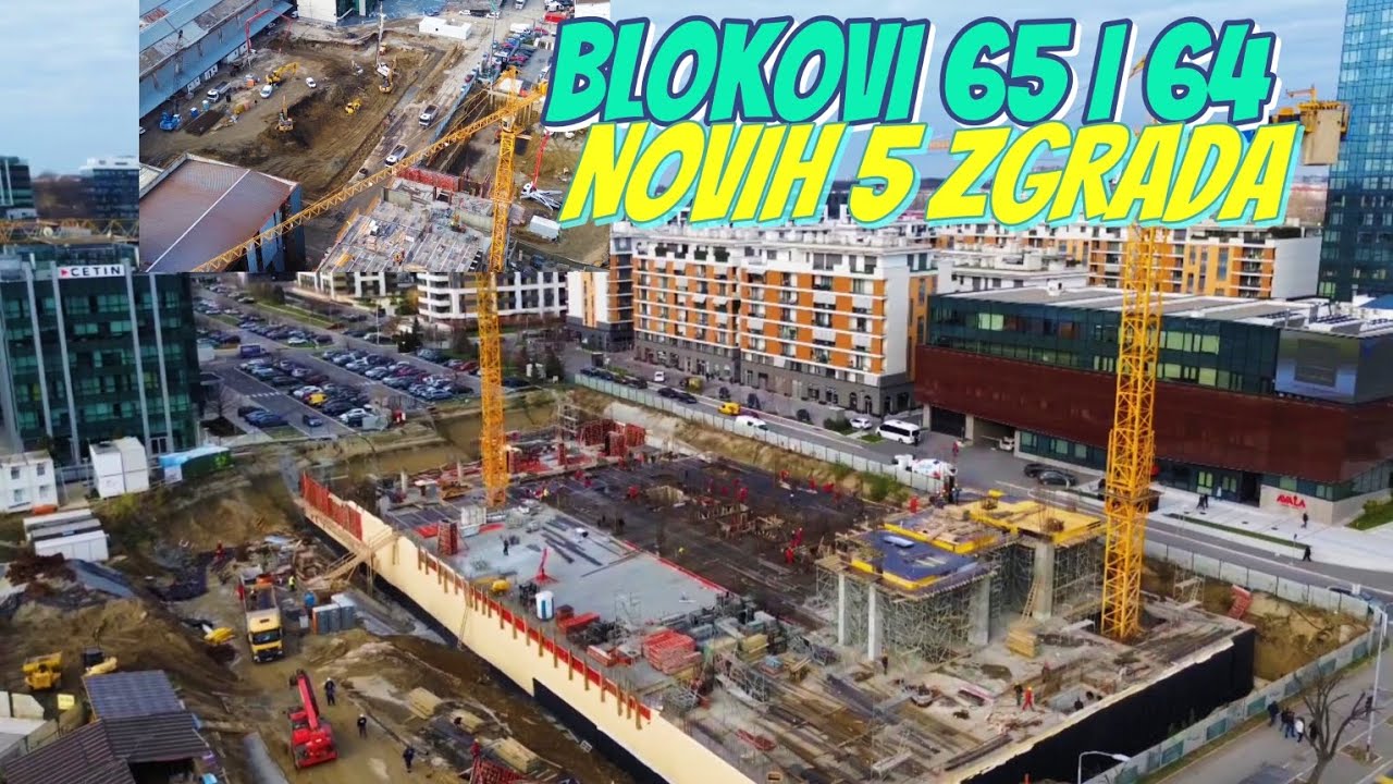 Blokovi 65 i 64 uz loše urađene ulice još 5 zgrada (trenutno bez Soul ...